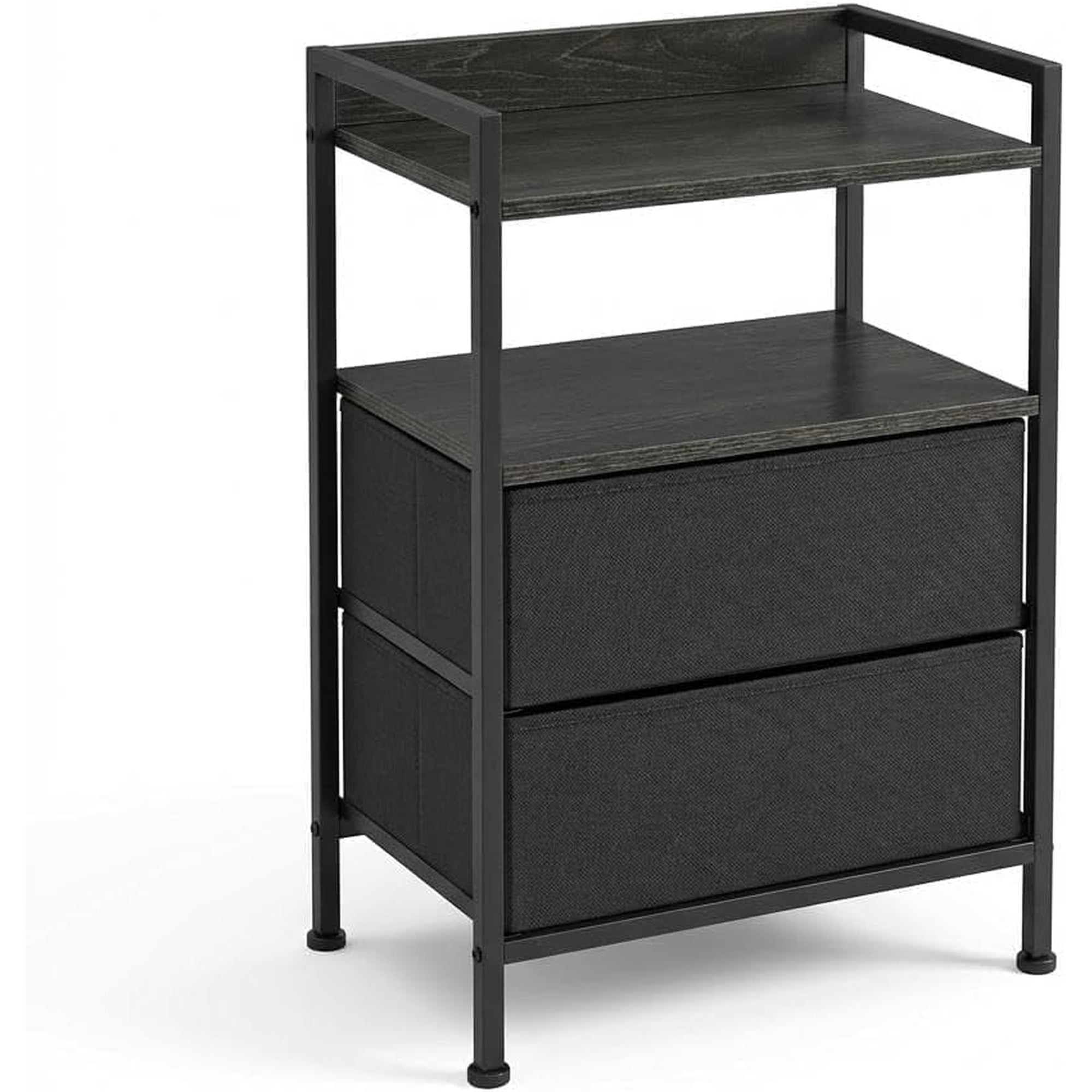 Click here for Yusazens Nightstand With 2 Fabric Drawers  3-Tier... prices