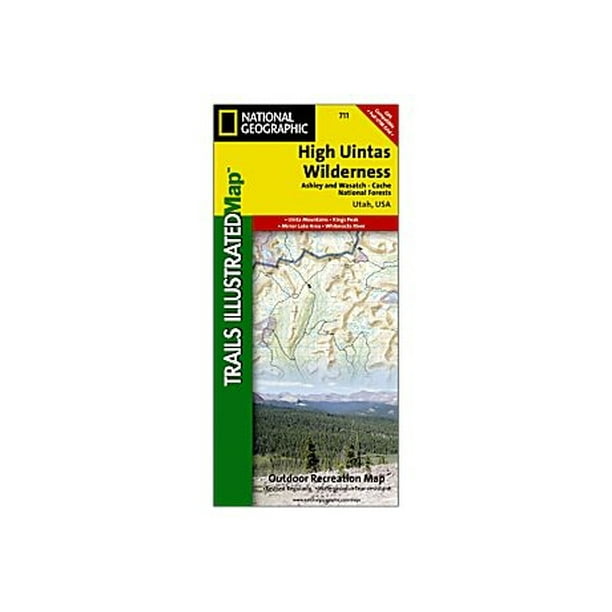 High Uintas Wilderness National Geographic Map - Walmart.com - Walmart.com
