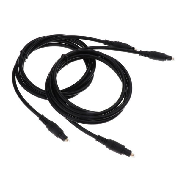 2x Cable para Cable óptico de Fibra óptica de Audio para Cable de Base de de .5M Baoblaze Metal ...