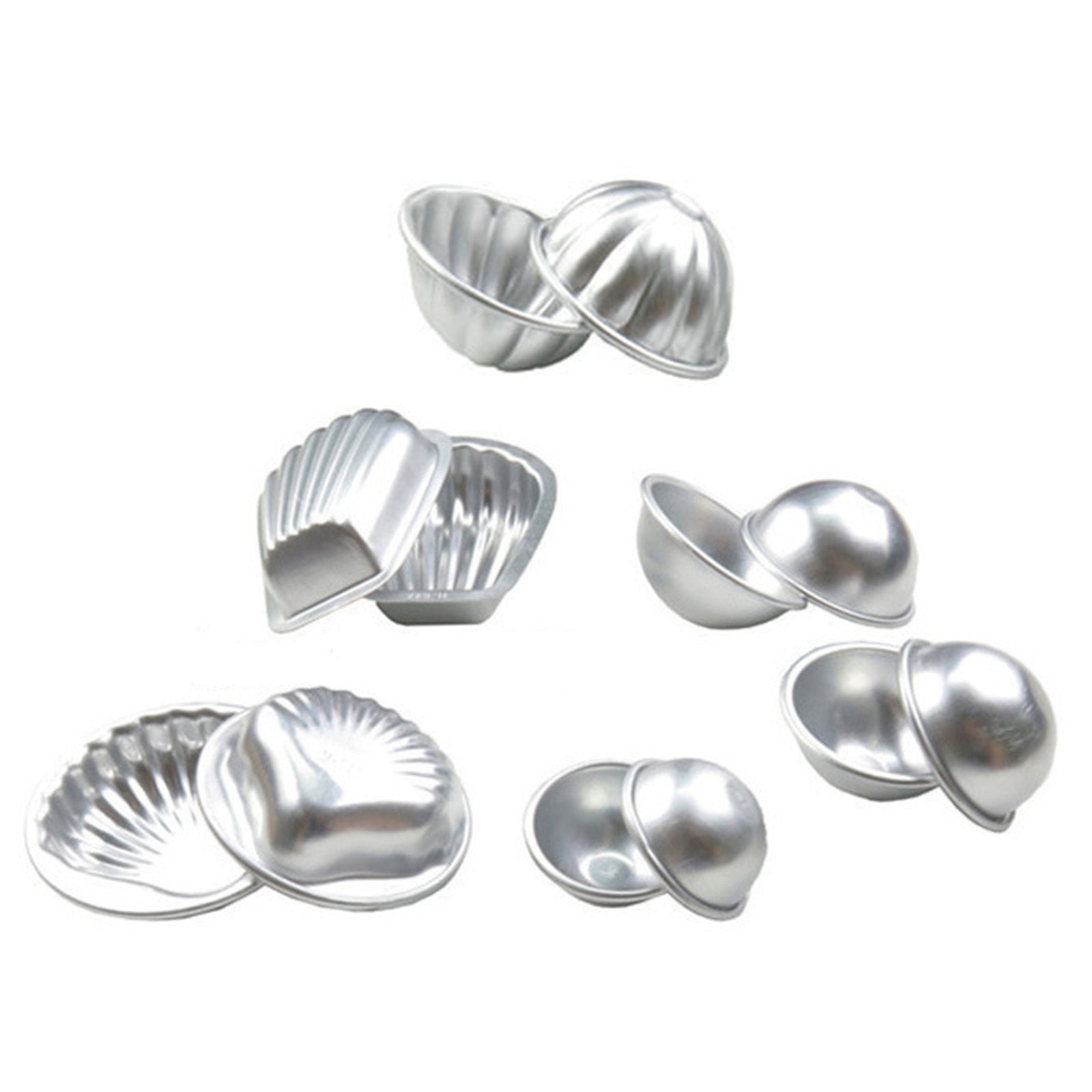 Yoone Bath Ball Molds Geometric Shape Portable Aluminum Alloy Shell ...