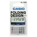 Casio SL-100L 8-Digit Folding Solar Calculator, Large Display - Walmart.com