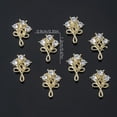 20 Vintage Gold Diamond 3D Alloy Nail Charms for Nail Art and Phone ...