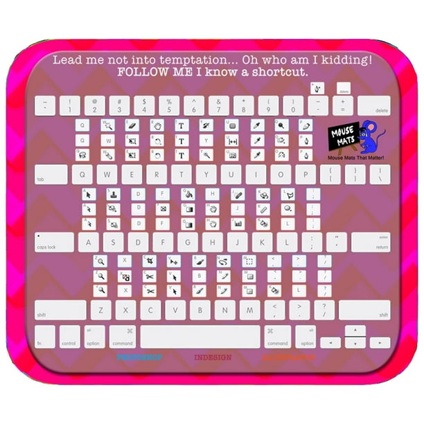 Mouse Mats Mac Adobe Shortcut Cheat Sheet Sublimated Mouse Pad ...