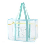 fenteer Clear Tote Bag Gym Bag Female PVC Beach Tote for Swimming ...