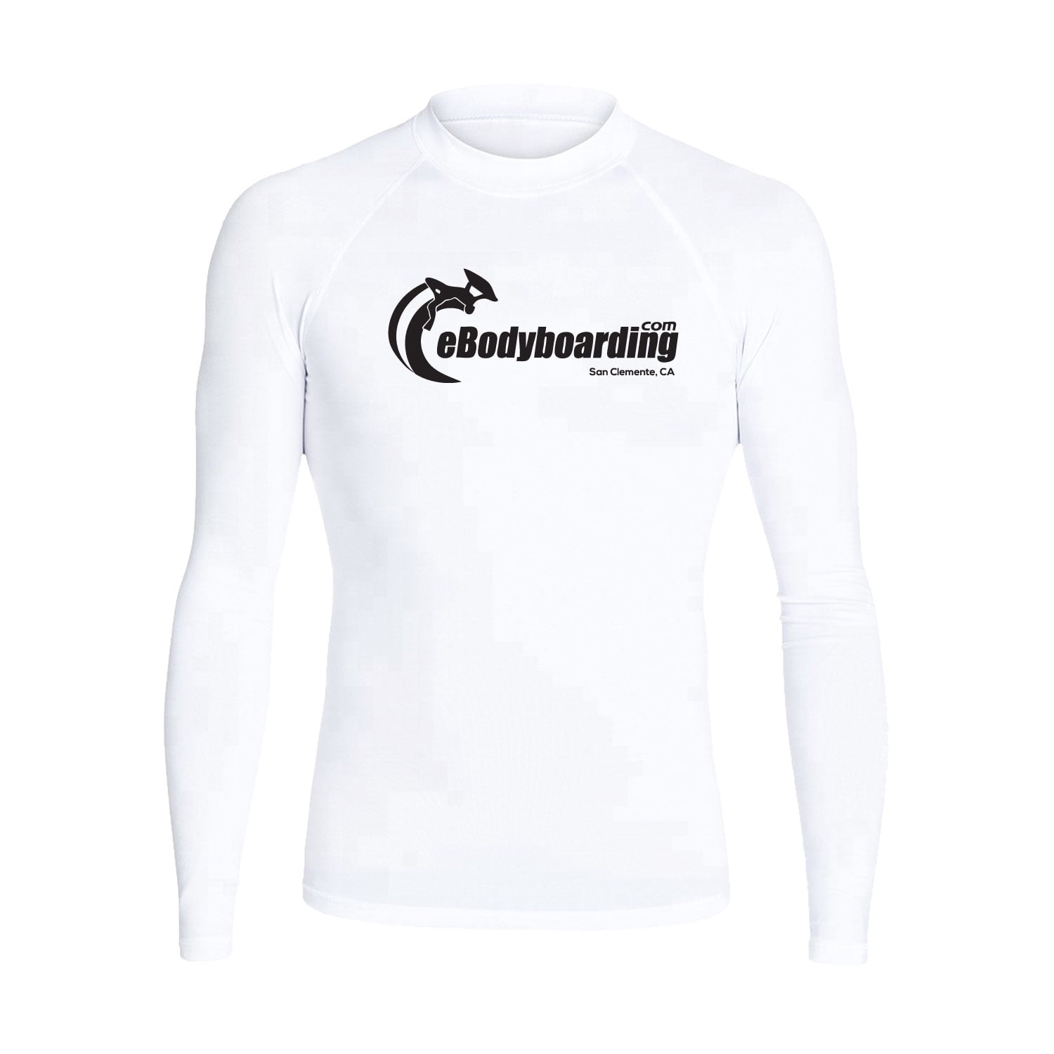 eBodyboarding Bar Logo Long Sleeve Rashguard-WH/BK - Walmart.com