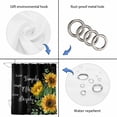 72x78 Inch Shower Curtain Yellow Sunflowers Bathroom Decor, Waterproof ...