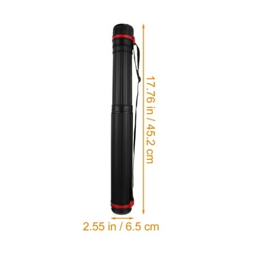 Drawing Poster Tube, Telescoping, Plastic, Waterproof, Light, Black ...