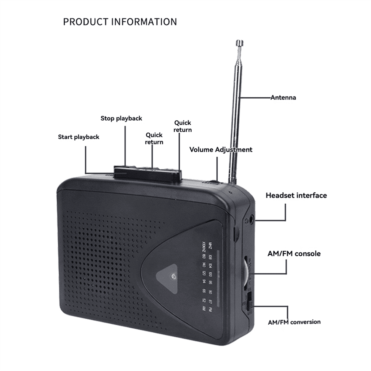 Click here for Unbranded Portable Cassette Player Am/Fm Radio Dua... prices