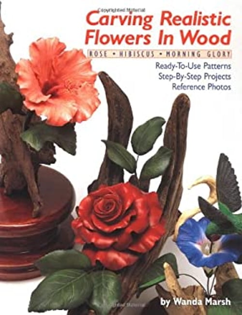 Pre-Owned Carving Realistic Flowers in Wood: Rose, Hibiscus, Morning ...