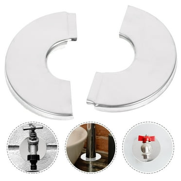 2 pk Pipes Radiator Pipe Covers sleeve 15mm Collars Cut Fit Bathroom ...