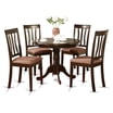 Microfiber Dining Set - One Kitchen Table & 4 Cushion Seat Chairs ...
