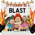 Volcano Party Decoration Hot Lava Party, It's Gonna Be A Blast Backdrop ...