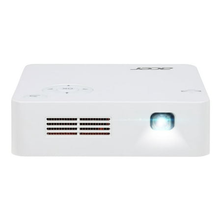 Acer C202i - DLP projector - LED - 300 lumens - WVGA (854 x 480) - 16:9 ...