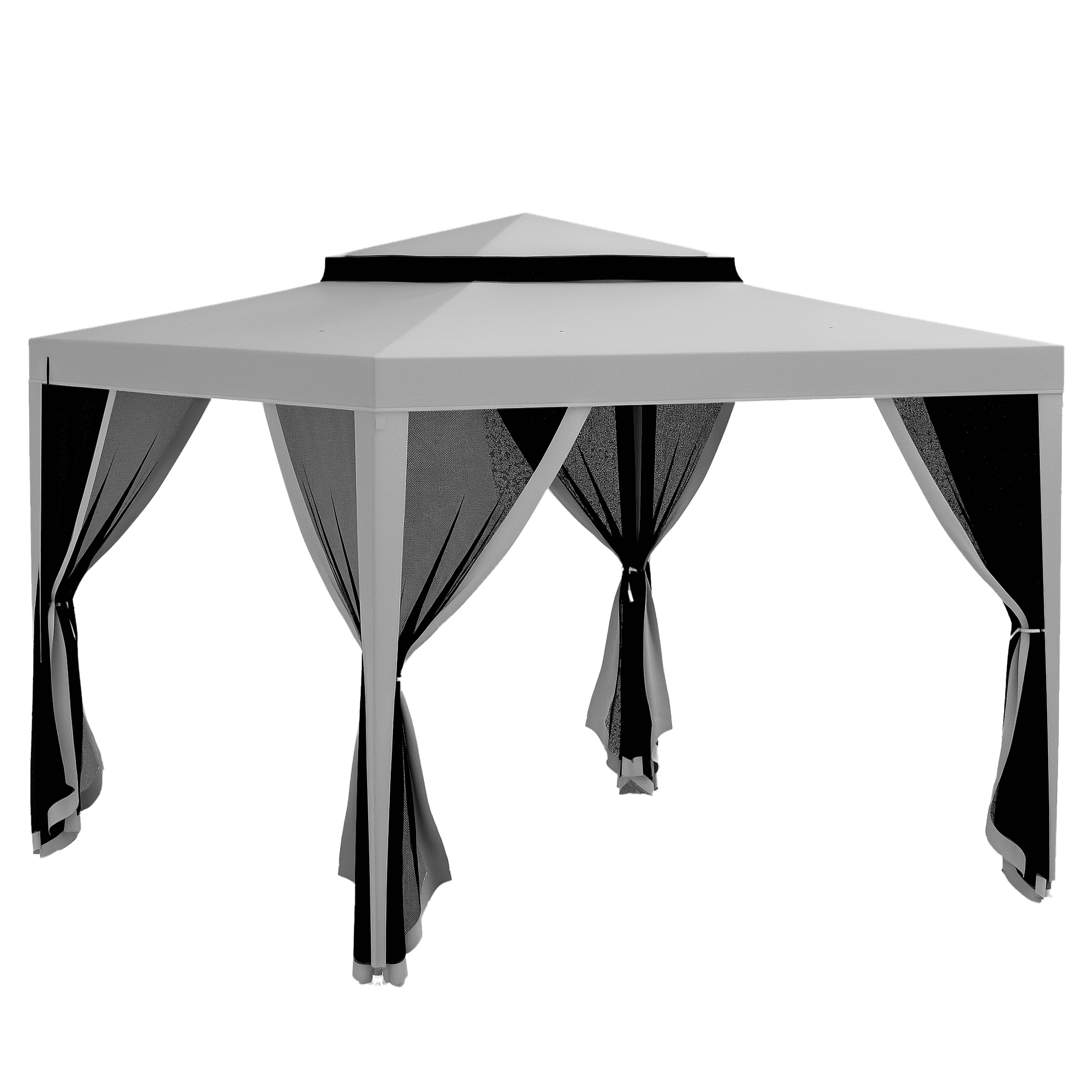 Click here for Outsunny 10x10 Canopy Tent With Mesh Netting And D... prices