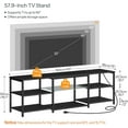 TV Stand for 75 Inch TVs with Station, Gaming Entertainment Center with ...