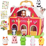 Kidoozie Barnyard Farm Playset - Lights, Melodies & Hay Bale Fun for ...