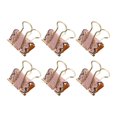 GOOHOCHY 6 Pcs Lace Binder Clips Elliot Folder Paper Dovetail Office ...