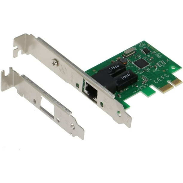 - PCIE 10/100/1000Mbps Gigabit Ethernet Adapter (LAN ) with Low Profile ...