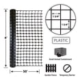 Garden Craft 3ft H x 50ft W Black Plastic Barrier Fence - Walmart.com
