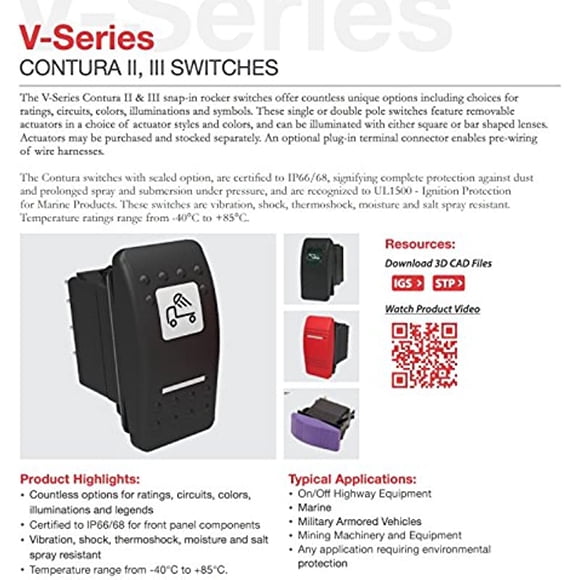 Carling Switch 10a 250vac 15a 125vac