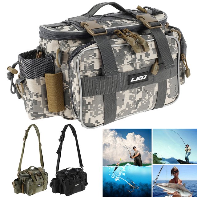 Everso Fishing Storage Bag Waterproof Fishing Tackle Bag Tackle Storage ...