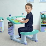 Bluey Draw and Play Desk by Delta Children – Includes 10 Markers and ...