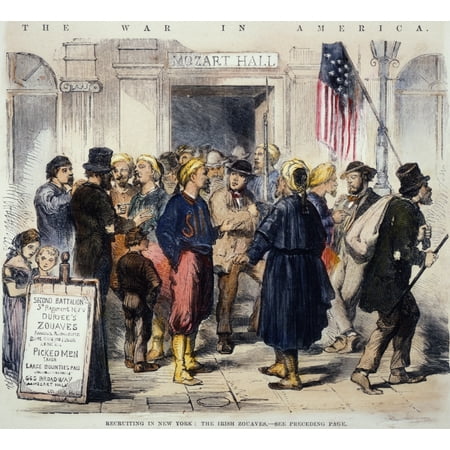 Civil War Recruiting. /Nthe Recruiting Station On Broadway For Duryee'S ...