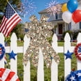 4th of July Bow Decorations, 53cm Wired Edge Patriotic Ribbon Bow for ...