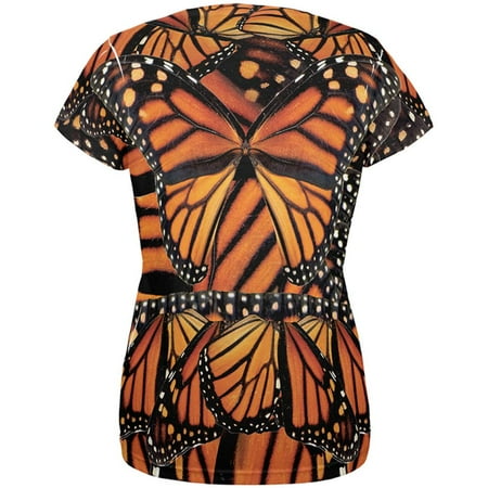 Animal World - Monarch Butterfly Costume All Over Womens T-Shirt ...