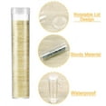 10 Pcs Clear Coin Storage Tubes,Bexikou 25mm Plastic Coin Tubes ...