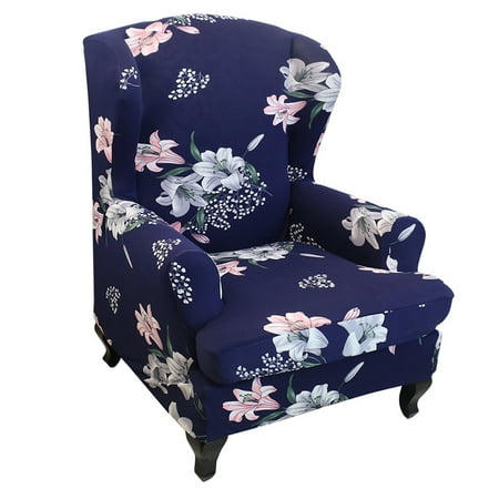 Elastic Removable 3D Printed Wing Chair Cover Anti Slip Home High ...