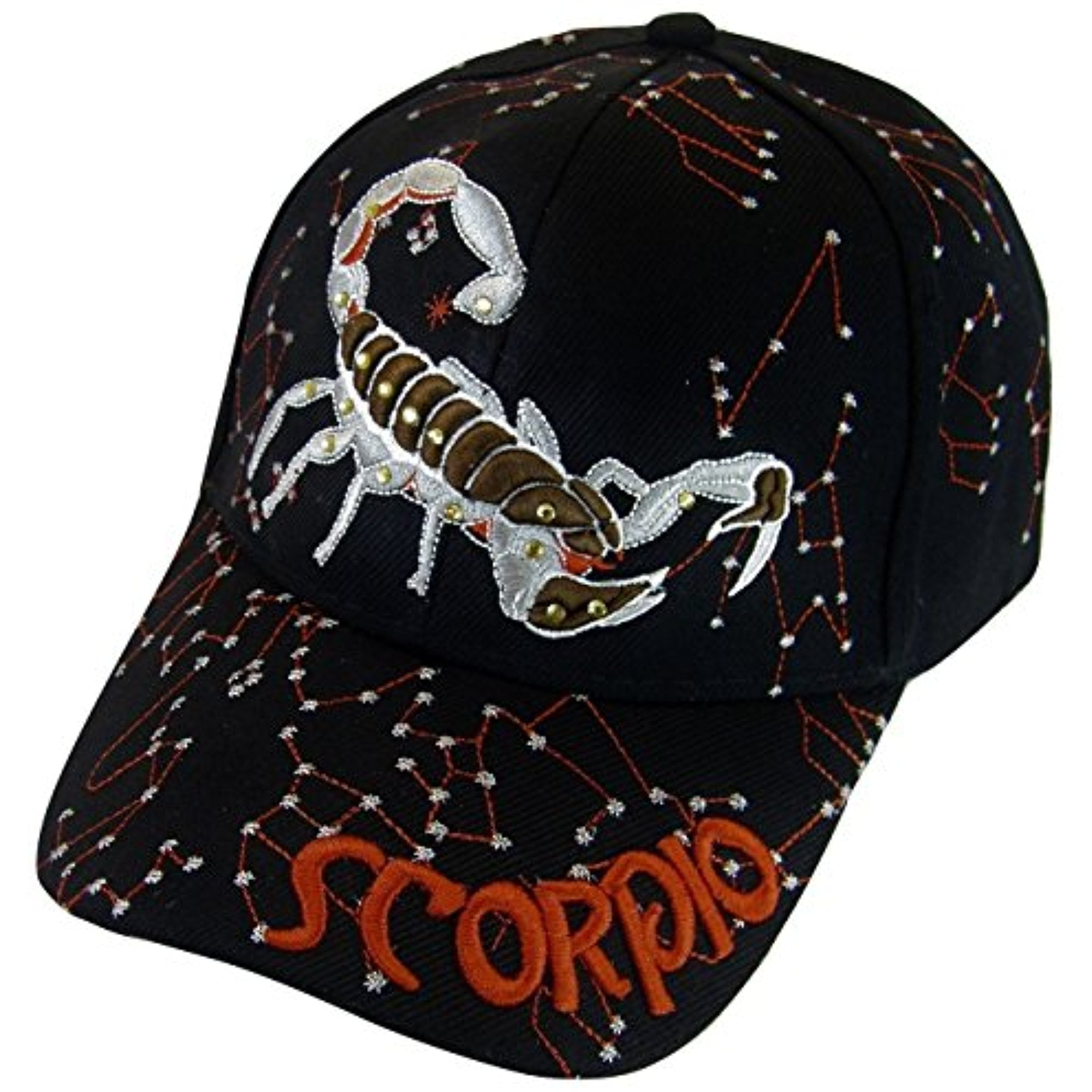 Zodiac Horoscope Sign Adult Size Adjustable Baseball Caps (Scorpio ...