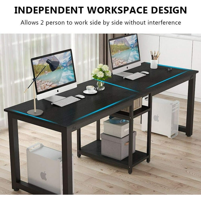 Tribesigns Two Person Desk, 78 Inches Computer Desk With, 52% OFF
