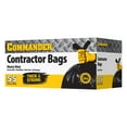 Commander 55 Gallon 2 MIL (eq) Heavy Duty Contractor Bags with Flap ...