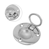 50mm Round Flush Ring Handle Pull Cupboard Floor Door Basement Loft Boat - Walmart.com