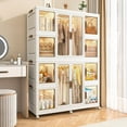 Portable Wardrobe Closet Storage Organizer for Clothes,Clothes Dresser ...