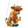 2026 New - Hanging Ornaments Cow Butterflys Suncatcher Stained Glass ...