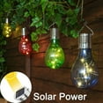 Huanledash Outdoor Colorful Solar Powered LED Light Bulb Party Garden ...