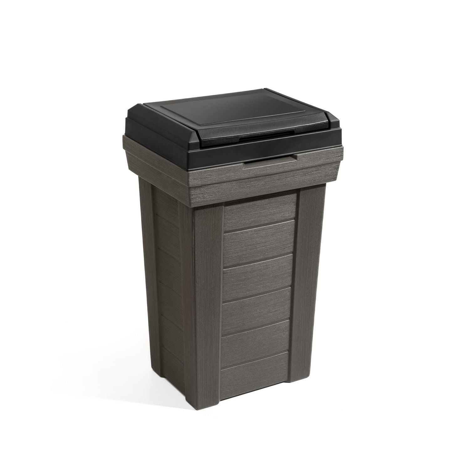 Click here for Step2 Lakewood Patio Garbage Container (Dark Cedar... prices