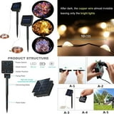 Warmounts 72FT 200LED Solar Rope Lights, Waterproof, Decorative for ...
