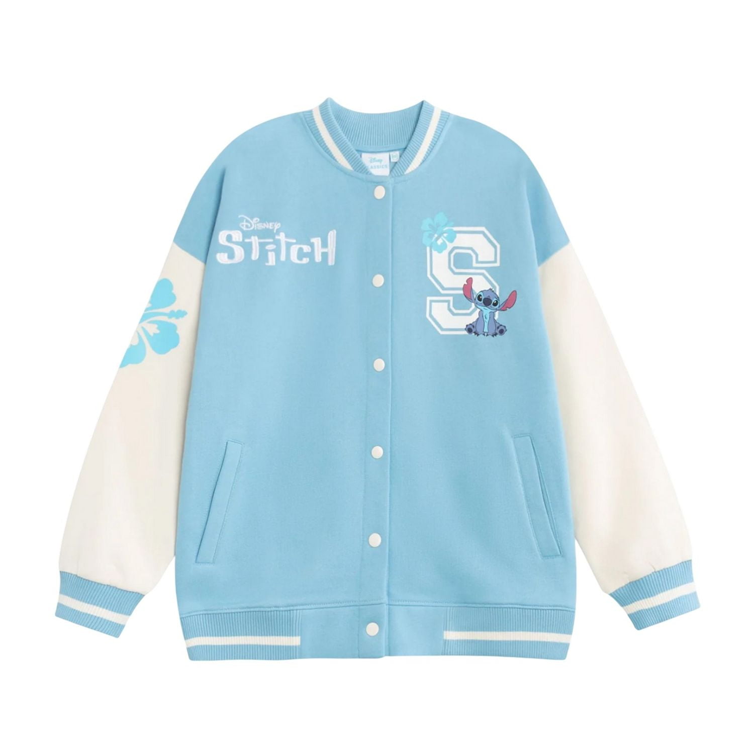 Click here for Lilo & Stitch Girls Embroidered Logo Varsity Jacke... prices