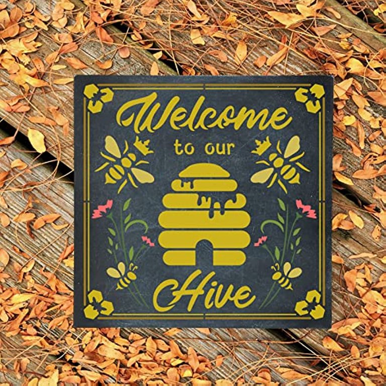 Hive Pattern Stencil