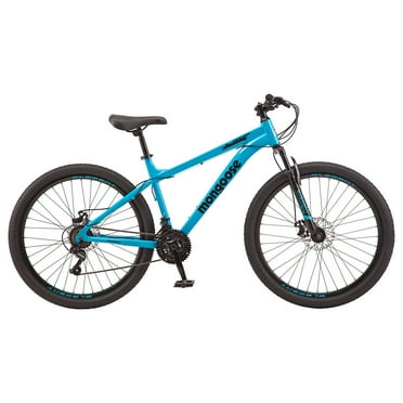 Mongoose Exhibit Mountain Bike, 29-inch wheels, 21 speeds, blue ...