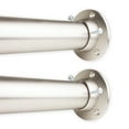 1.5" Adjustable 66-115 inch Room Divider Rod and Socket Set - Satin ...