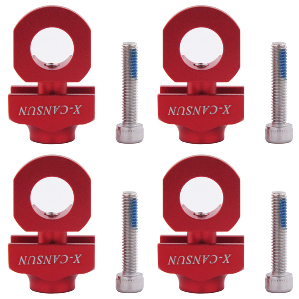 Tensor de cadena de bicicleta plegable piñón fijo para BMX Fixie rojo ...