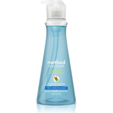 Method Gel Dish Soap, Sea Minerals, 18 oz Pump Bottle - Walmart.com