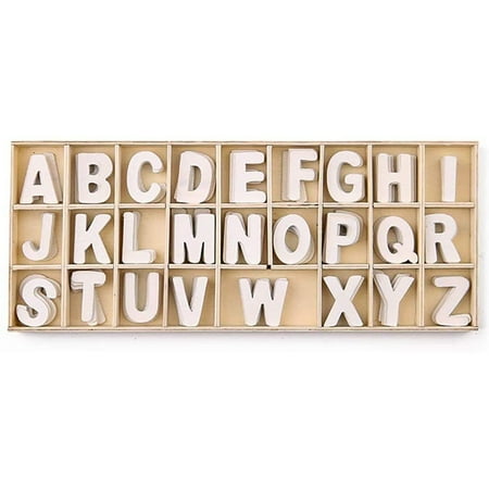 Wooden Letters, Wooden Letter Box Alphabet for Kids Education Arts ...