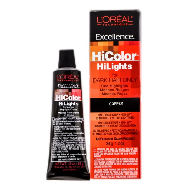 L'Oreal Paris Excellence HiColor Copper HiLight, 1.2 oz - Walmart.com ...