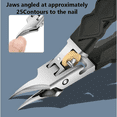 Precision Toenail Clipper for Thick & Ingrown Nails, 25° Angled ...