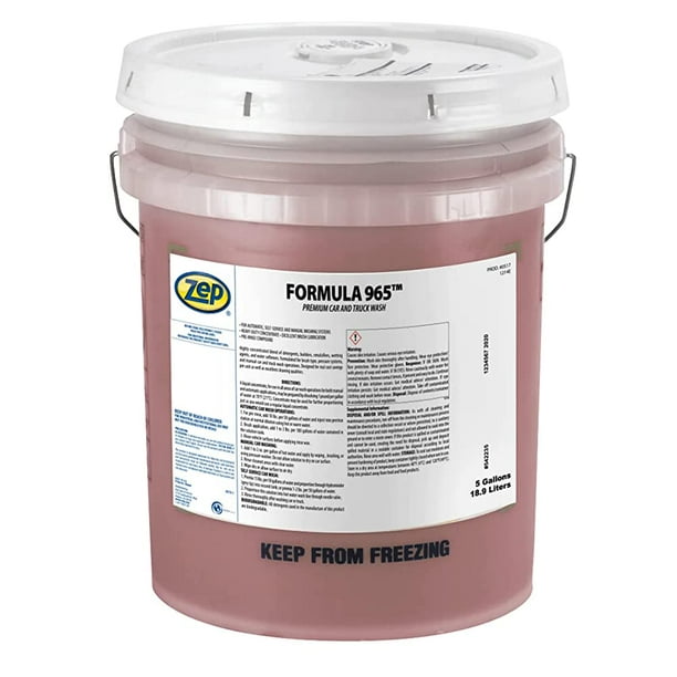 Zep Formula 965 Premium Car and Truck Wash - 5 Gallon Pail - 51733 ...